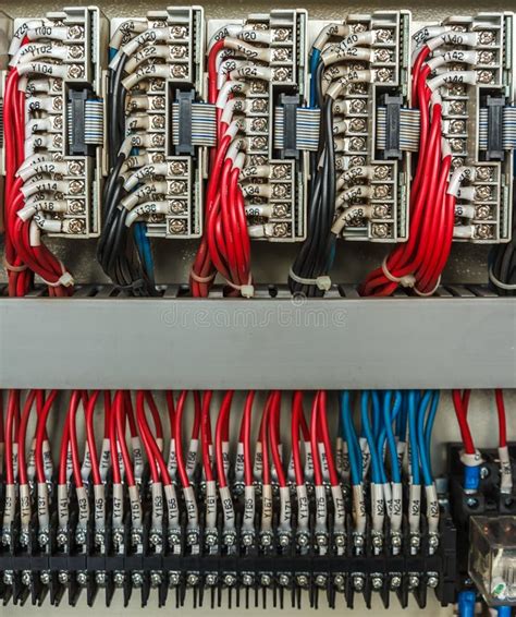 Wiring PLC Stock Photo Image Of Industrial Machines