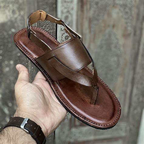 Mens Handmade Leather Sandals Durable And Elegant Degora