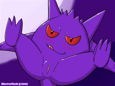 Rule 34 Female Gengar Genger Pokemon Pokemon Only Pussy Skewerflash Spread Eagle 1059859