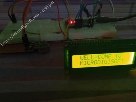 Interfacing Lcd With Arduino Nano Board Microdigisoft On Tumblr