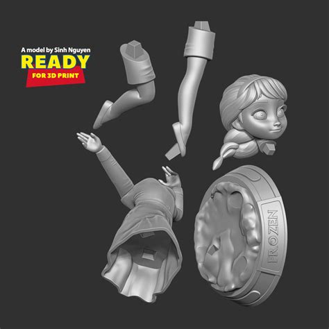 Young Elsa 3d Model By Sinh Nguyen