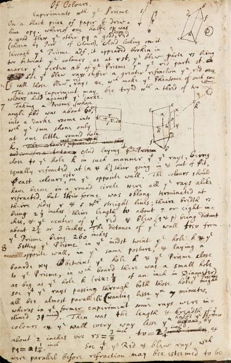 Isaac Newtons Handwriting Analysis In A Commonplace Book