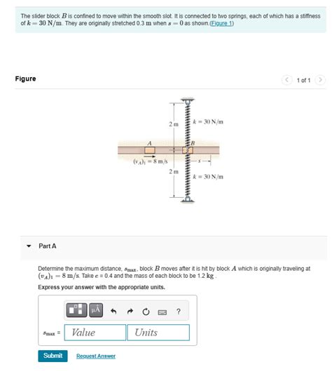 Solved The Slider Block B Is ﻿confined To ﻿move Within The