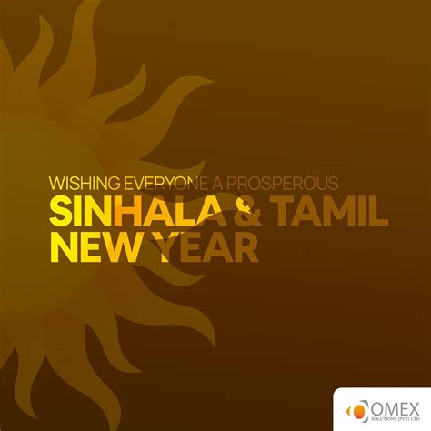 Omex Solutions Wishing You And Your Loved Ones A Happy And Prosperous Sinhala And Tamil New