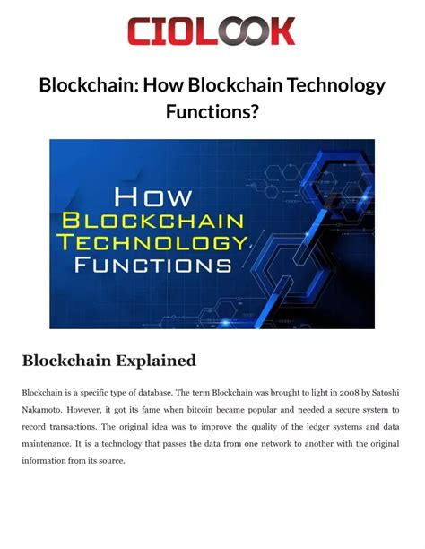 Ppt Blockchain How Blockchain Technology Functions Powerpoint Presentation Id10807773