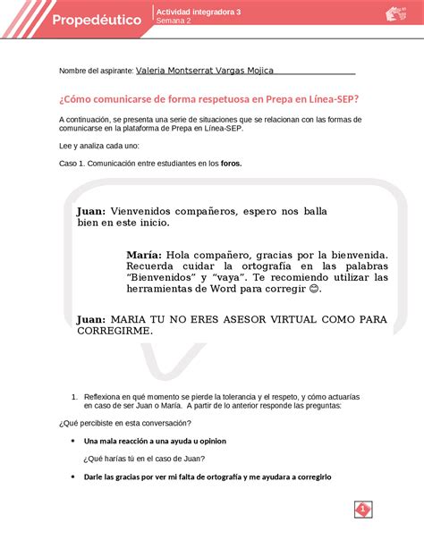 ¿cómo Comunicarse De Forma Respetuosa En Prepa En Línea Sep