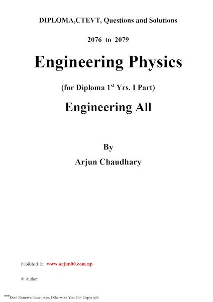 Diploma In Engineering All Question Paper Notes Solution Book Dcom It Dce Dee Dge Arjun00