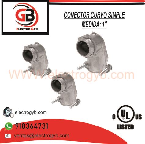 Conector Simple Curvo 1 Electro Gyb