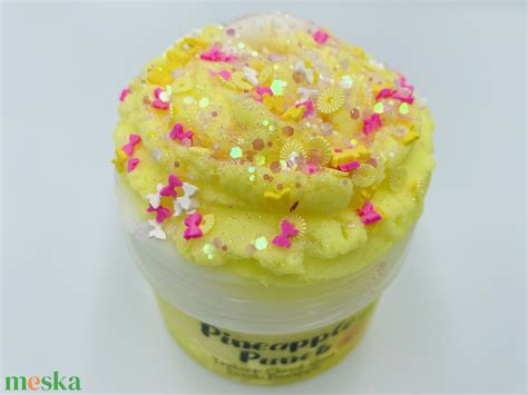 Pineapple Punch Felhő Slime Cloud Slime Illatos Slime Ananász Slime Asmr Ragacsgyurma