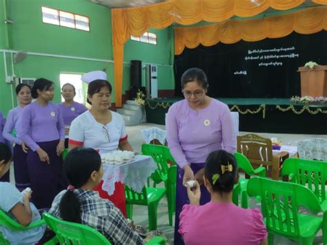 ဆင်ပေါင်ဝဲမြို့နယ်တွင် ကိုယ်ဝန်ဆောင်နှင့် နို့တိုက်မိခင်များ အာဟာရဖွံ့ဖြိုးရေး ရက်သတ္တပတ် လှုပ်ရ