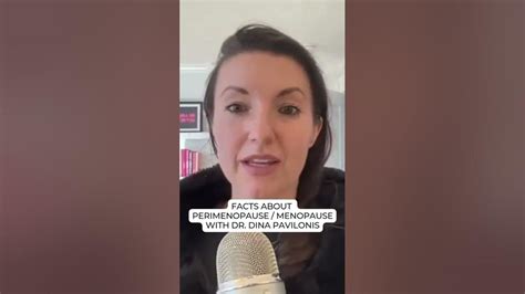 Facts About Perimenopause Menopause With Dr Dina Pavilonis Youtube