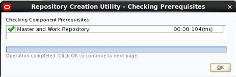 Creating An Oracle Data Integrator Repository Using The Repository