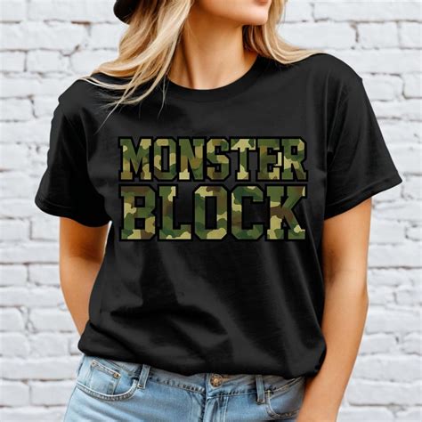 T Block Camo Etsy