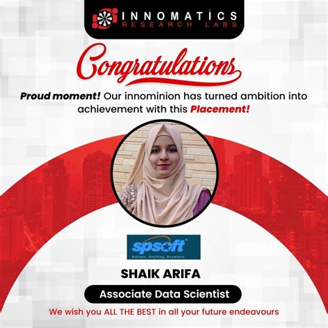 Innomatics Research Labs On Linkedin Innomatics Placements