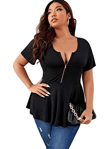 Style And Support Plus Size Women Embrace Cleavage Enhancing Tops For