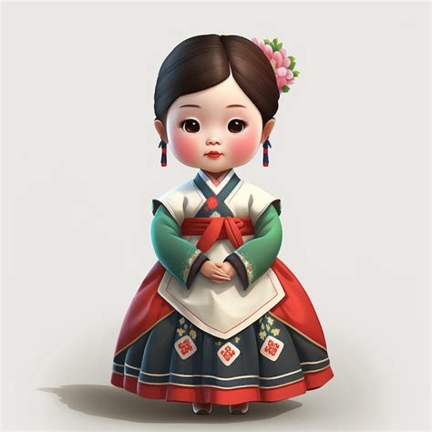 한복 캐릭터 이미지 Freepik에서 무료 다운로드