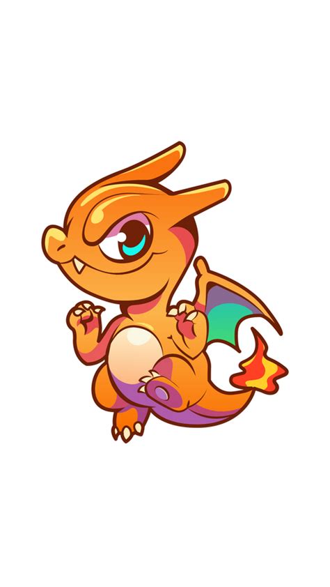 Sticker Chibi Charizard Cute Monsters Drawings Pokemon Drawings