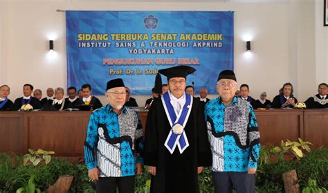 Pengukuhan Guru Besar Ist Akprind Prof Dr Ir Sudarsono M T Akprind University