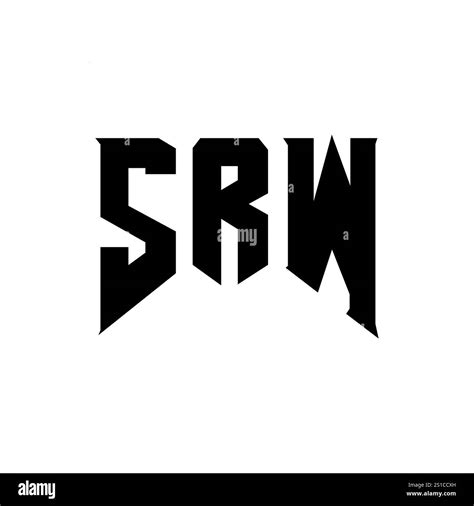 Srw Letter Logo Design For Technology Company Srw Logo Design Black And White Color Combination