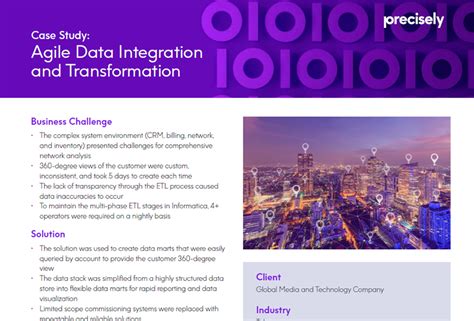 Agile Data Integration And Transformation
