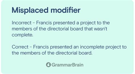 What Is A Misplaced Modifier Examples Definition How To Fix
