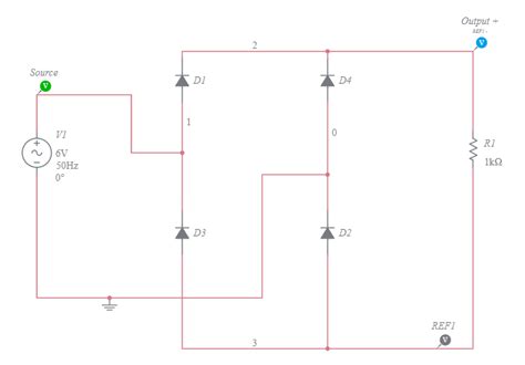 Fullwave Rectifier Without Filter Multisim Live