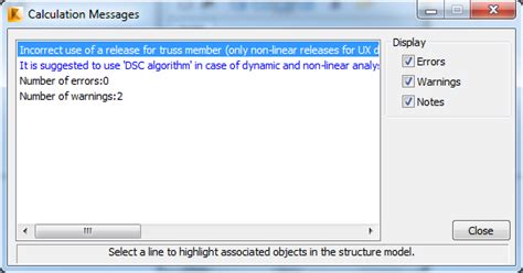 Incorrect Use Of A Release For Truss Member Only Nonlinear Releases For Ux Direction Are