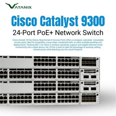 Cisco Catalyst 9300 24 Port Poe Network Switch Best Price At ₹ 95000
