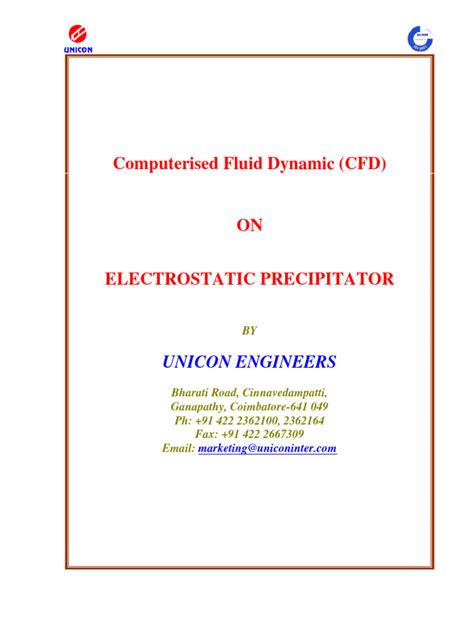 computation fluid dynamics cfd of electrostatic precipitator pdf