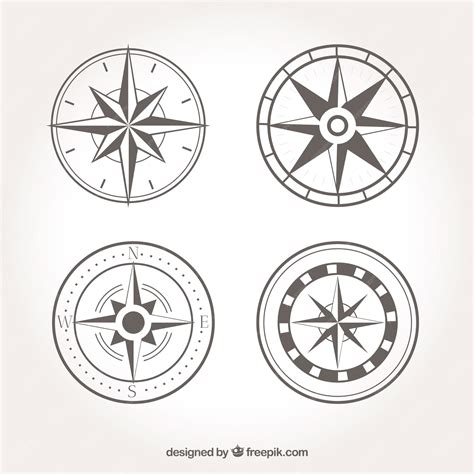 Simple Compass Vector