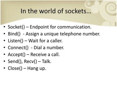 ppt introduction to programming in c with sockets powerpoint presentation id 2389053