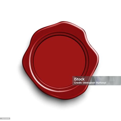 사실적인 스탬프 왁스 씰 고무 빈티지 레드 실링 왁 스 빈 봉투 졸업장 인증서 문서에 대한 템플릿 디자인 3차원 형태에 대한 스톡 벡터 아트 및 기타 이미지 Istock