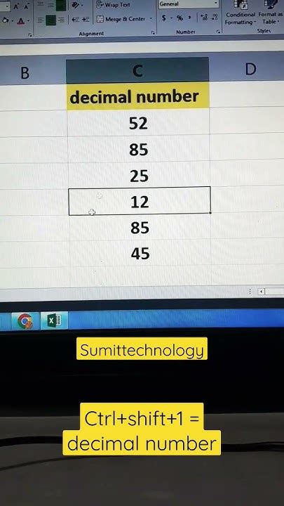 Convert Decimal Number Excel Decimal Number Excel Number Formate Formate Cell