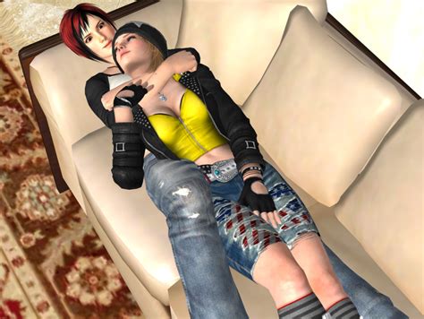 Rule 34 3d Blonde Hair Blue Eyes Brown Eyes Cuddling Dead Or Alive