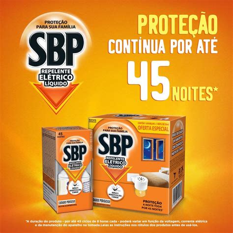 Inseticida Sbp Elétrico Líquido 45 Noites Aparelho E Refil Fortatacadista