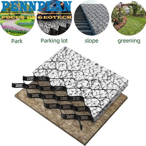 Astm Hdpe Honeycomb Cellular Confinement System Geocell Used In Slope
