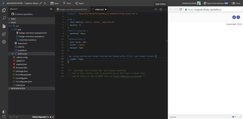 html update style of a single angular mat badge stack overflow