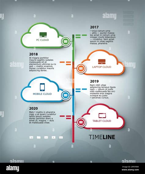 Cloud Computing Workflow Infographic Stock Vector Images Alamy