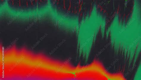 Abstract Gradient With Thermal Heatmap Effect And Grain Texture Futuristic Background Stock