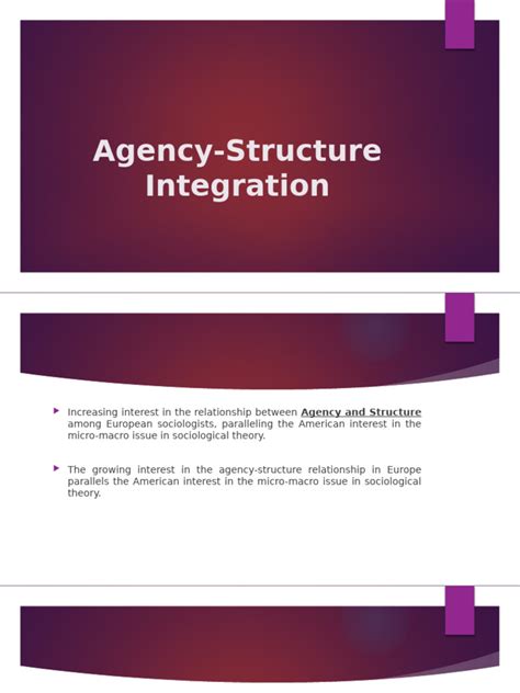 Agency Structure Integration Pdf