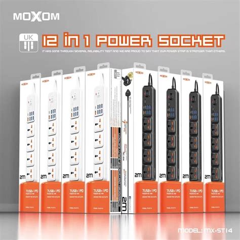 Moxom 12 In 1 Power Socket Mx St14 Bmax Distribution Sdn Bhd