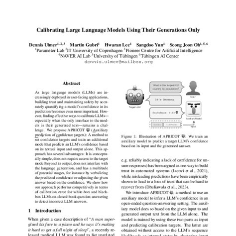 Calibrating Large Language Models Using Their Generations Only Acl Anthology