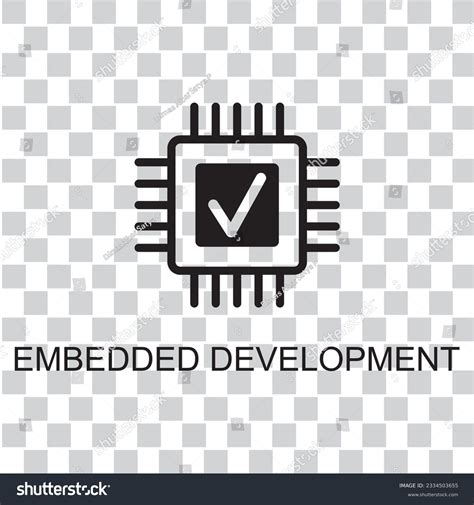 Embedded Development Icon Technology Icon Stock Vector Royalty Free