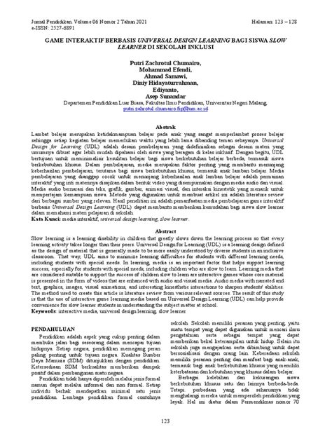 Game Interaktif Berbasis Universal Design Learning Pdf