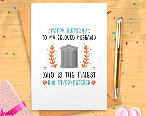 Funny Birthday Card For Husband Birthday Card For Him Etsy