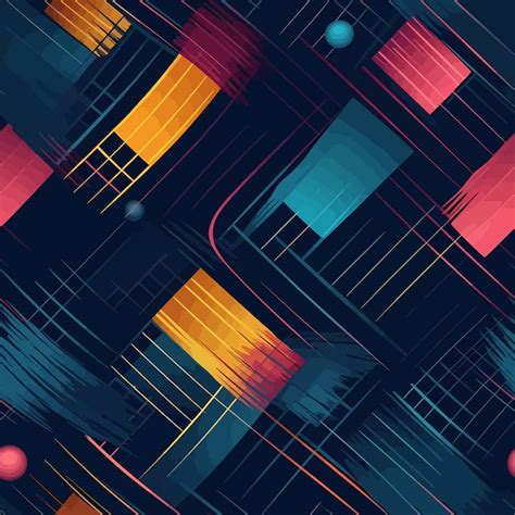 Premium Vector Chromatic Symphony A Study In Abstract Geometric