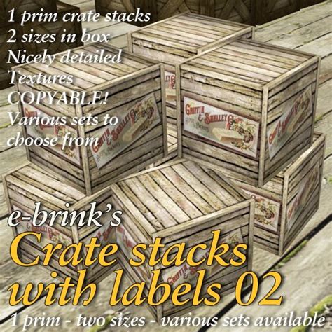 Second Life Marketplace Crate Stack 02 Factory Boxes Wharf Harbour