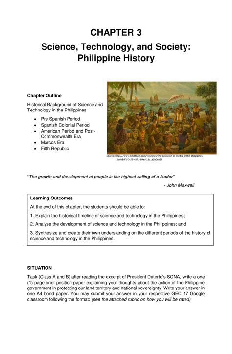 Chapter 3 Science Technology And Society Notes Chapter 3 Science