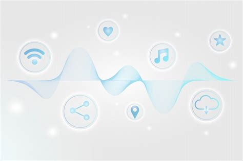 무선 네트워크 기술 무료 벡터