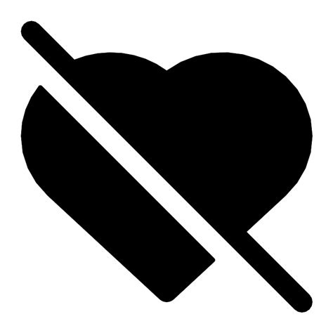 Disable Heart Inactive Vector Svg Icon Svg Repo